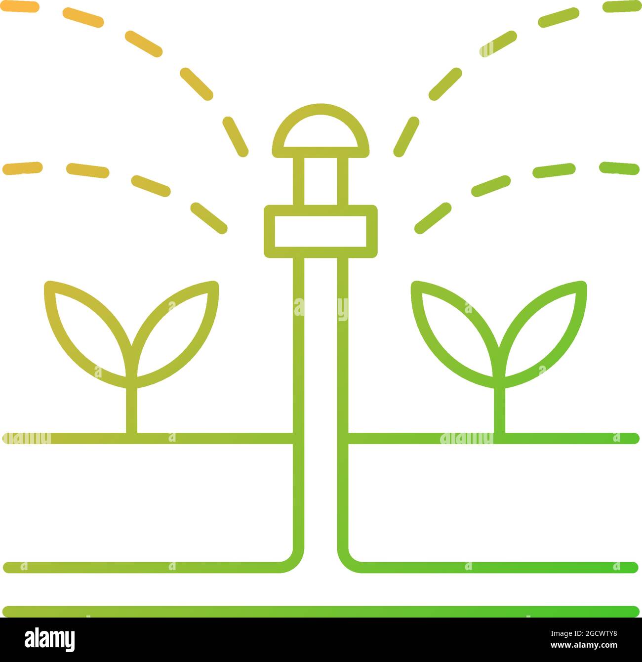 Irrigation device gradient linear vector icon Stock Vector Image & Art ...