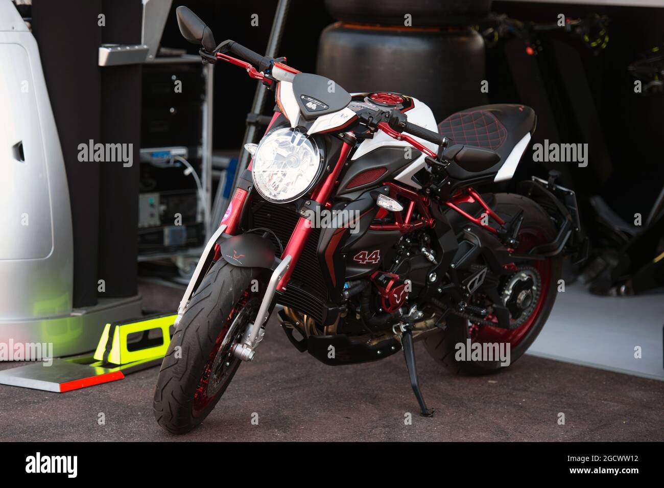 A motorbike owned by Lewis Hamilton (GBR) Mercedes AMG F1. Monaco Grand ...
