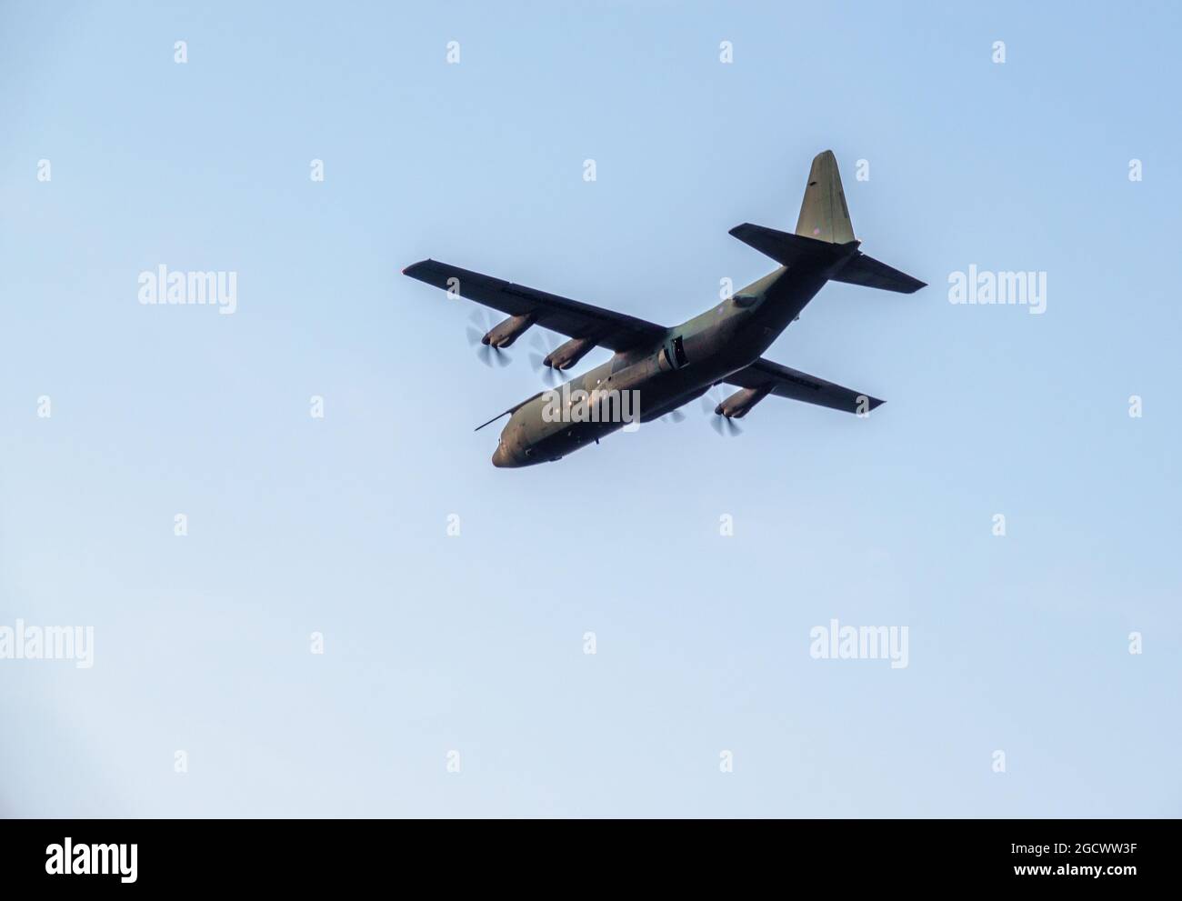 British RAF Lockheed Martin C-130J Hercules aircraft on a military ...