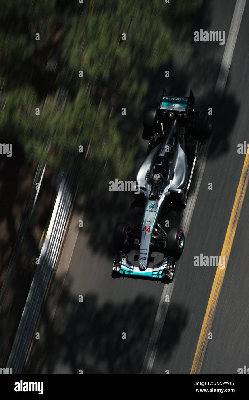 Lewis Hamilton (GBR) Mercedes AMG F1 W07 Hybrid. Monaco Grand Prix ...