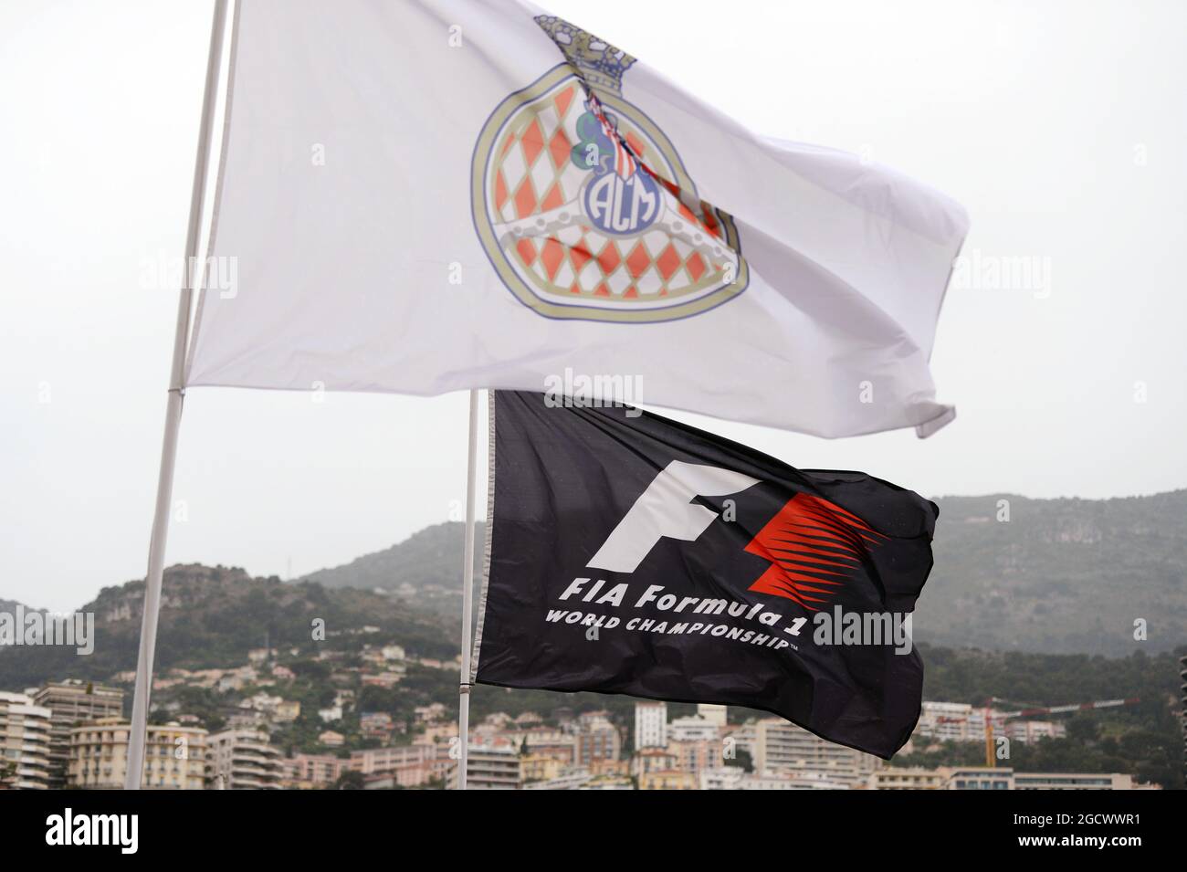F1 flag. Monaco Grand Prix, Sunday 29th May 2016. Monte Carlo, Monaco ...