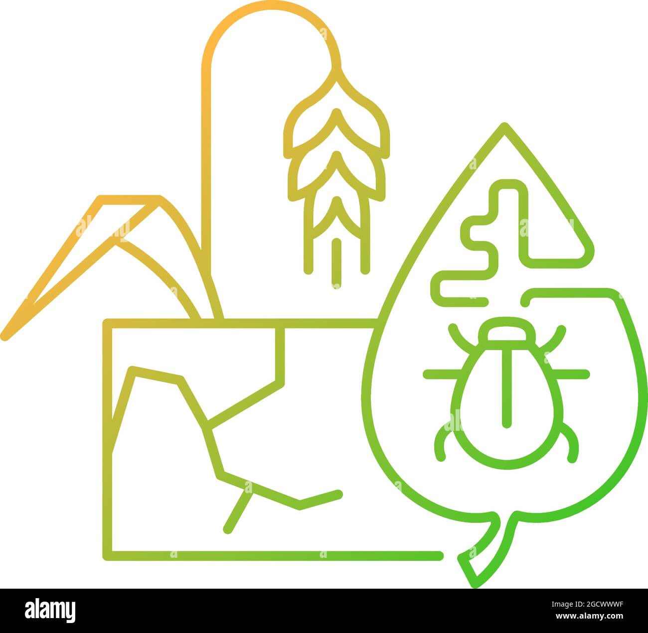 Production risks gradient linear vector icon Stock Vector Image & Art ...