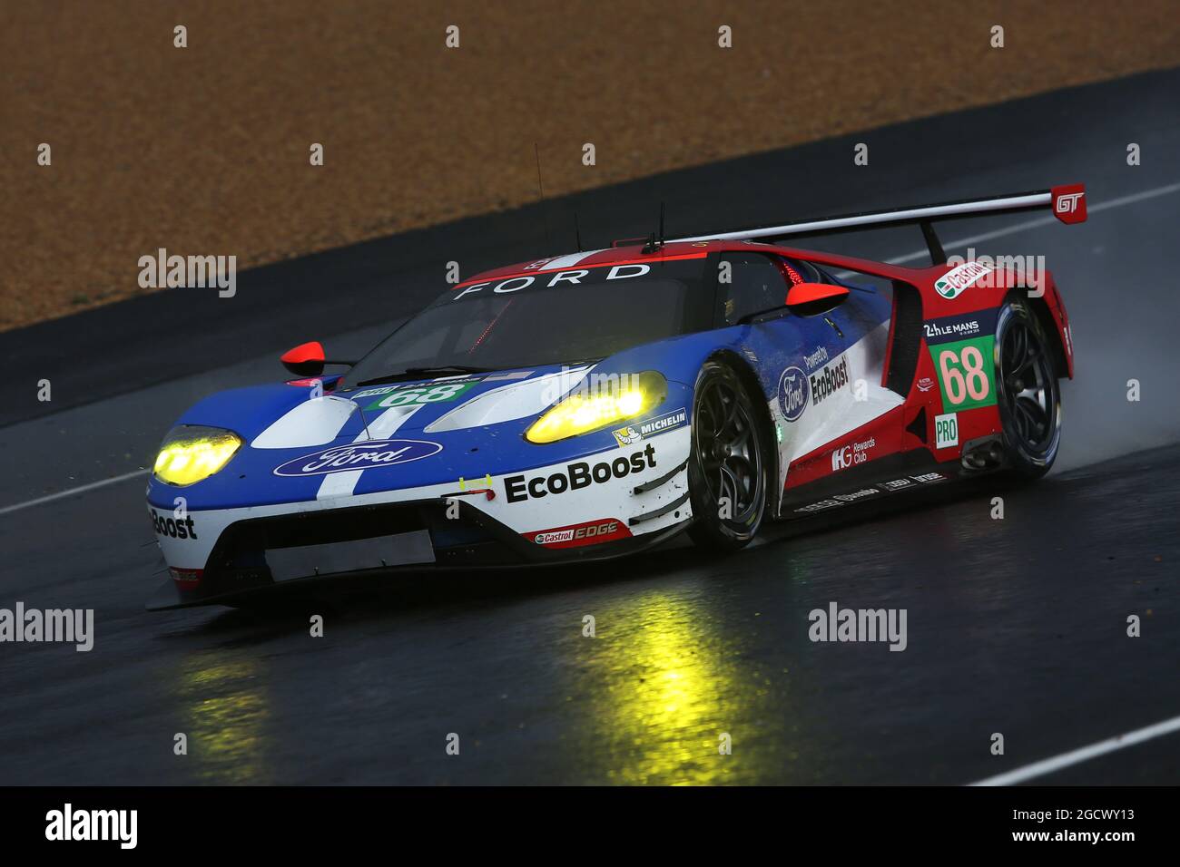 Joey Hand (USA) / Dirk Muller (GER) / Sebastien Bourdais (FRA) #68 Ford ...