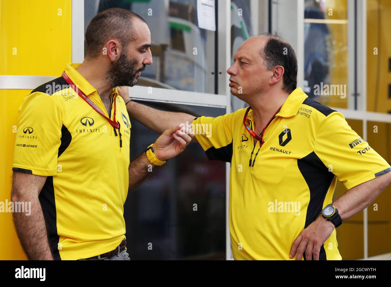 Renault sport f1 team racing director cyril abiteboul hi-res stock ...