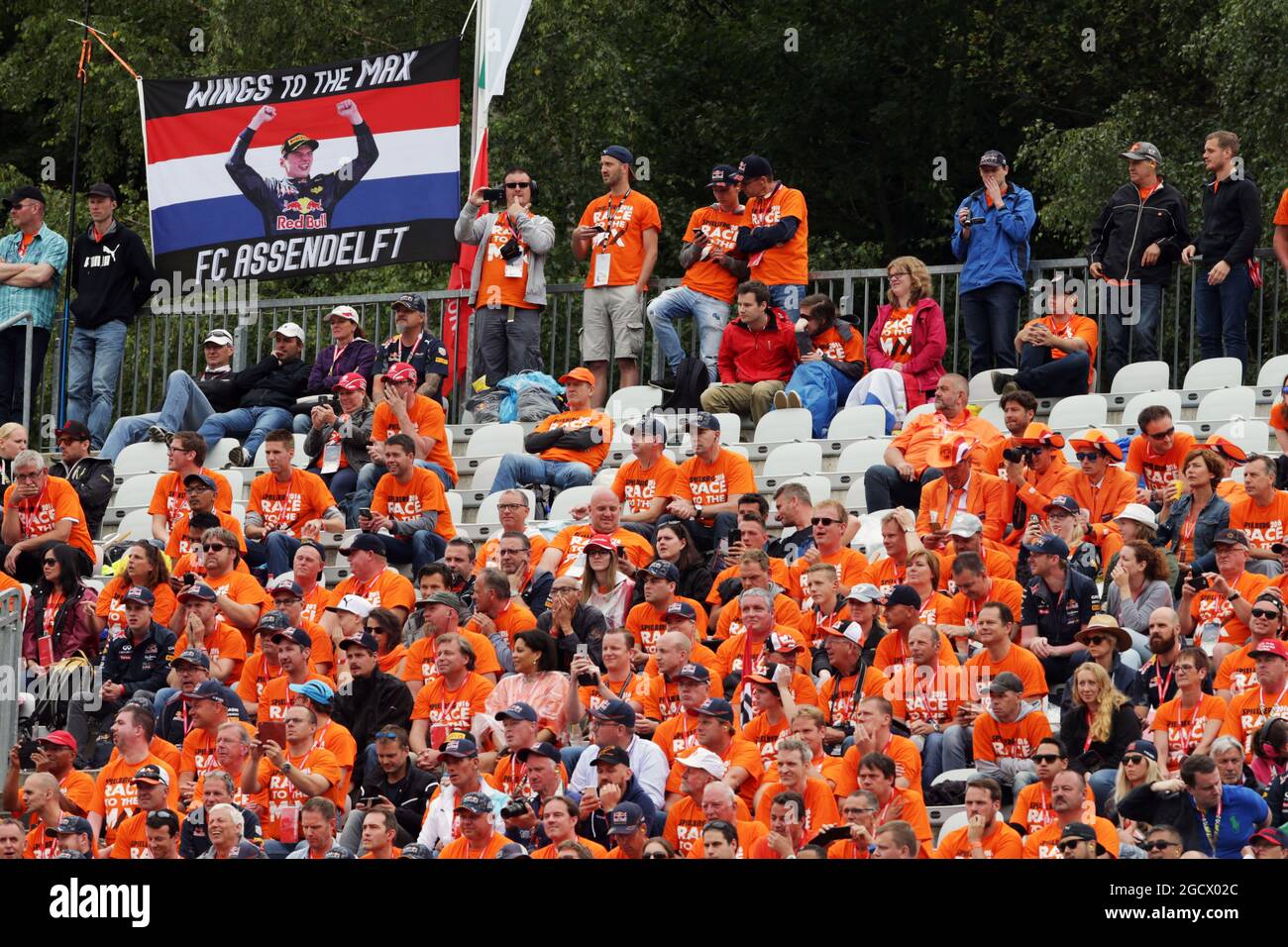 Max Verstappen (NLD) Red Bull Racing RB12 fans. Austrian Grand Prix ...