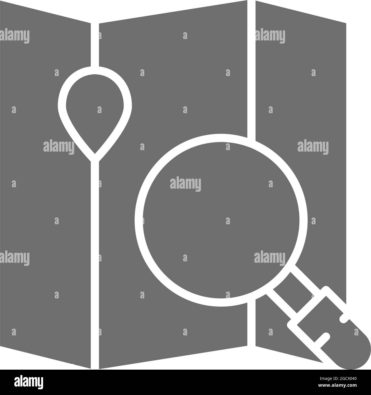 Magnifying glass pointer Black and White Stock Photos & Images - Alamy