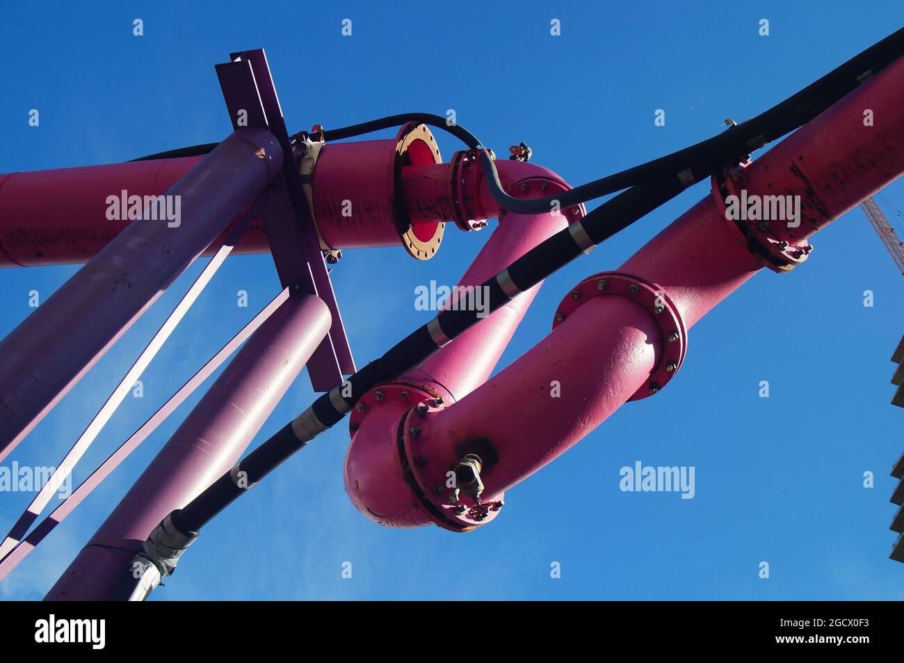 Drainage pipes of a large construction site Stock Photo - Alamy