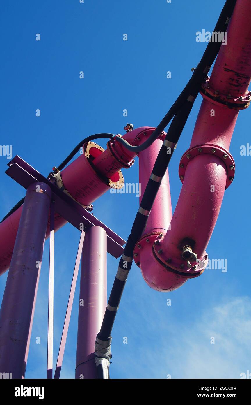 Drainage pipes of a large construction site Stock Photo - Alamy