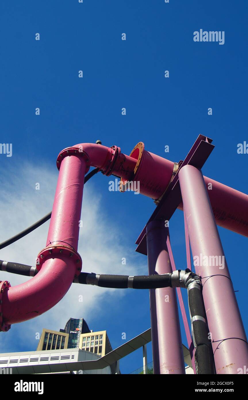 Drainage pipes of a large construction site Stock Photo - Alamy
