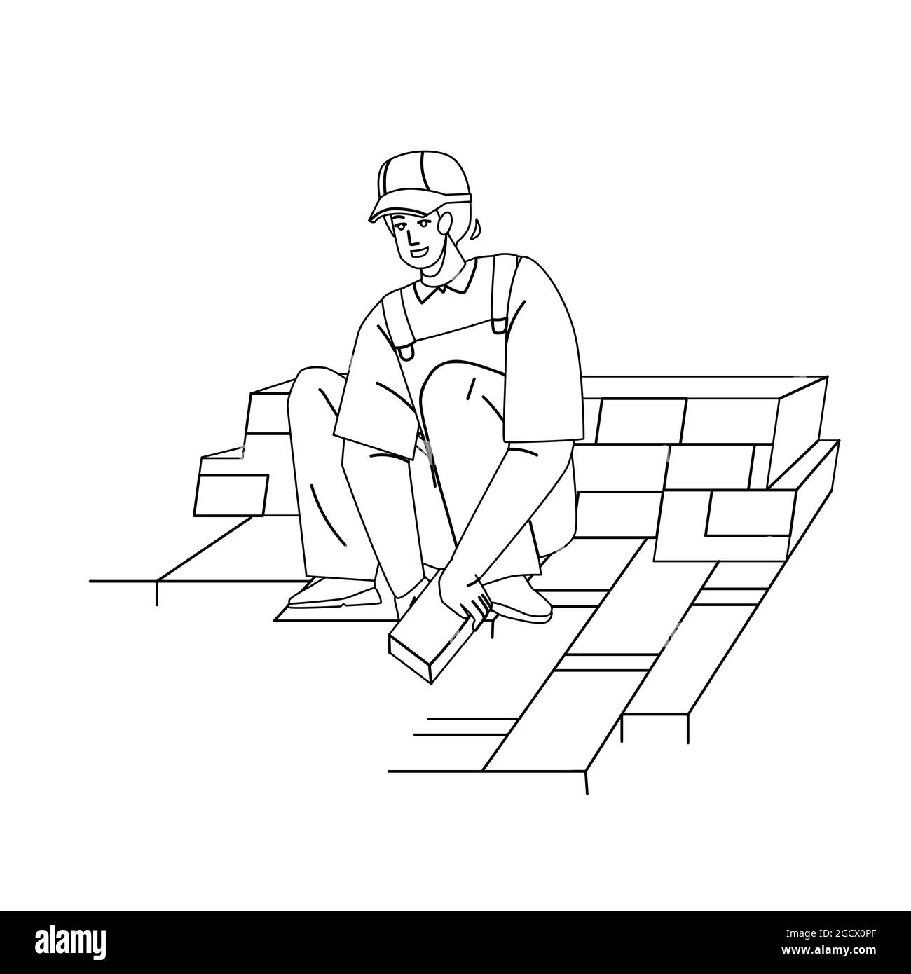 Pavers driveway Stock Vector Images - Alamy