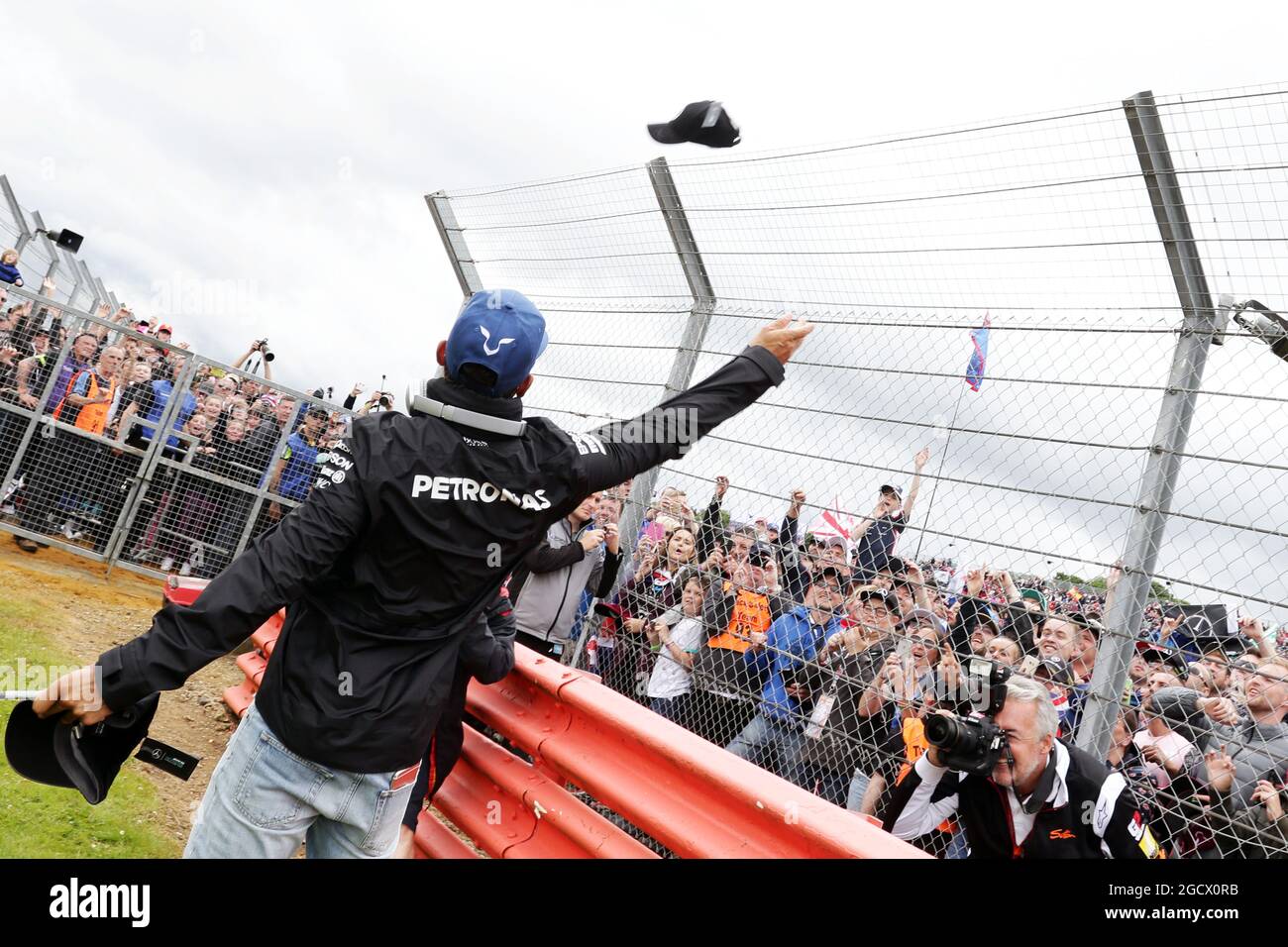 Mercedes amg f1 fans on drivers parade hi-res stock photography and ...