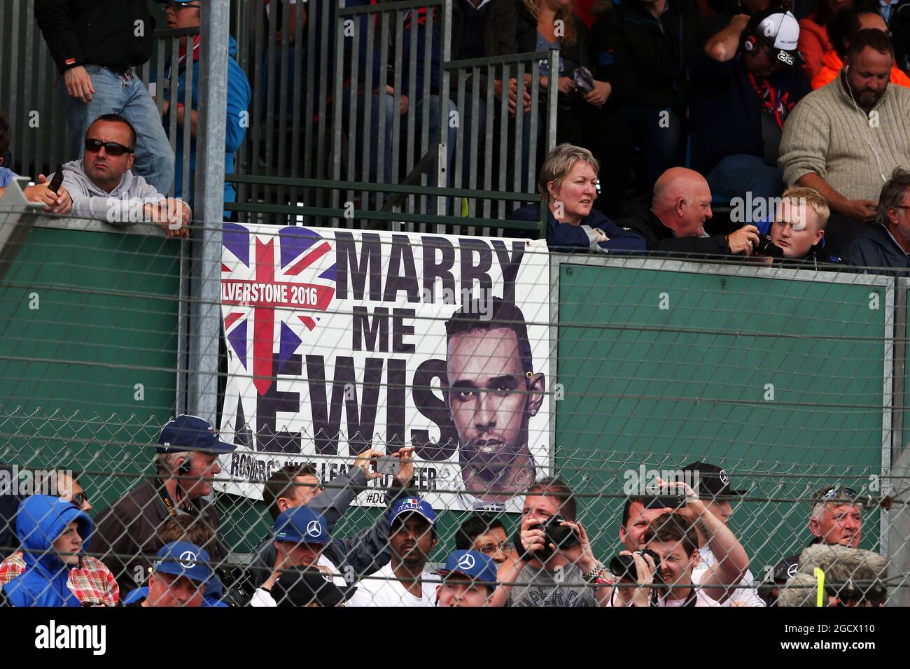Banner for Lewis Hamilton (GBR) Mercedes AMG F1. British Grand Prix ...