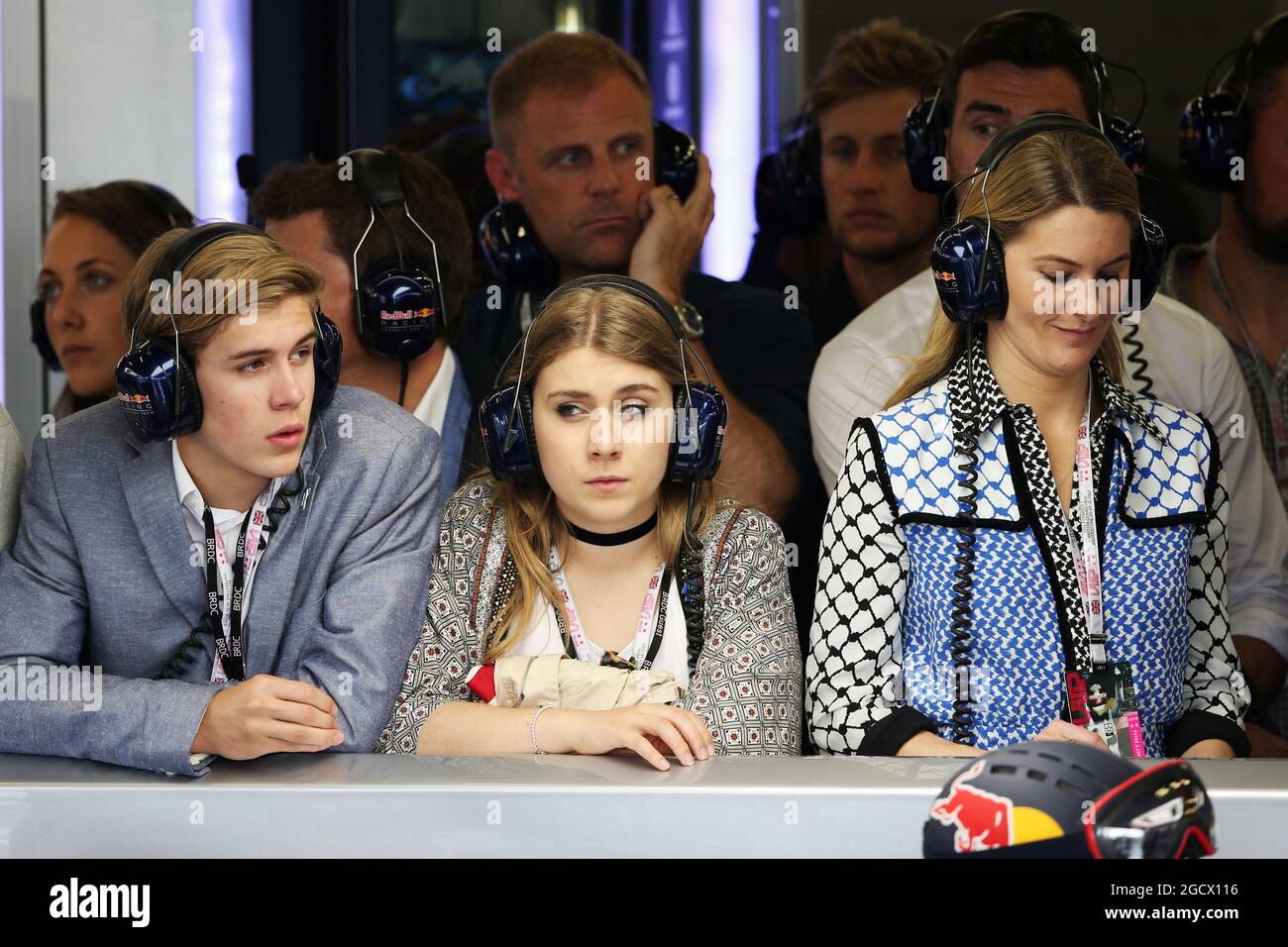 Red Bull Racing guests. British Grand Prix, Sunday 10th July 2016 ...