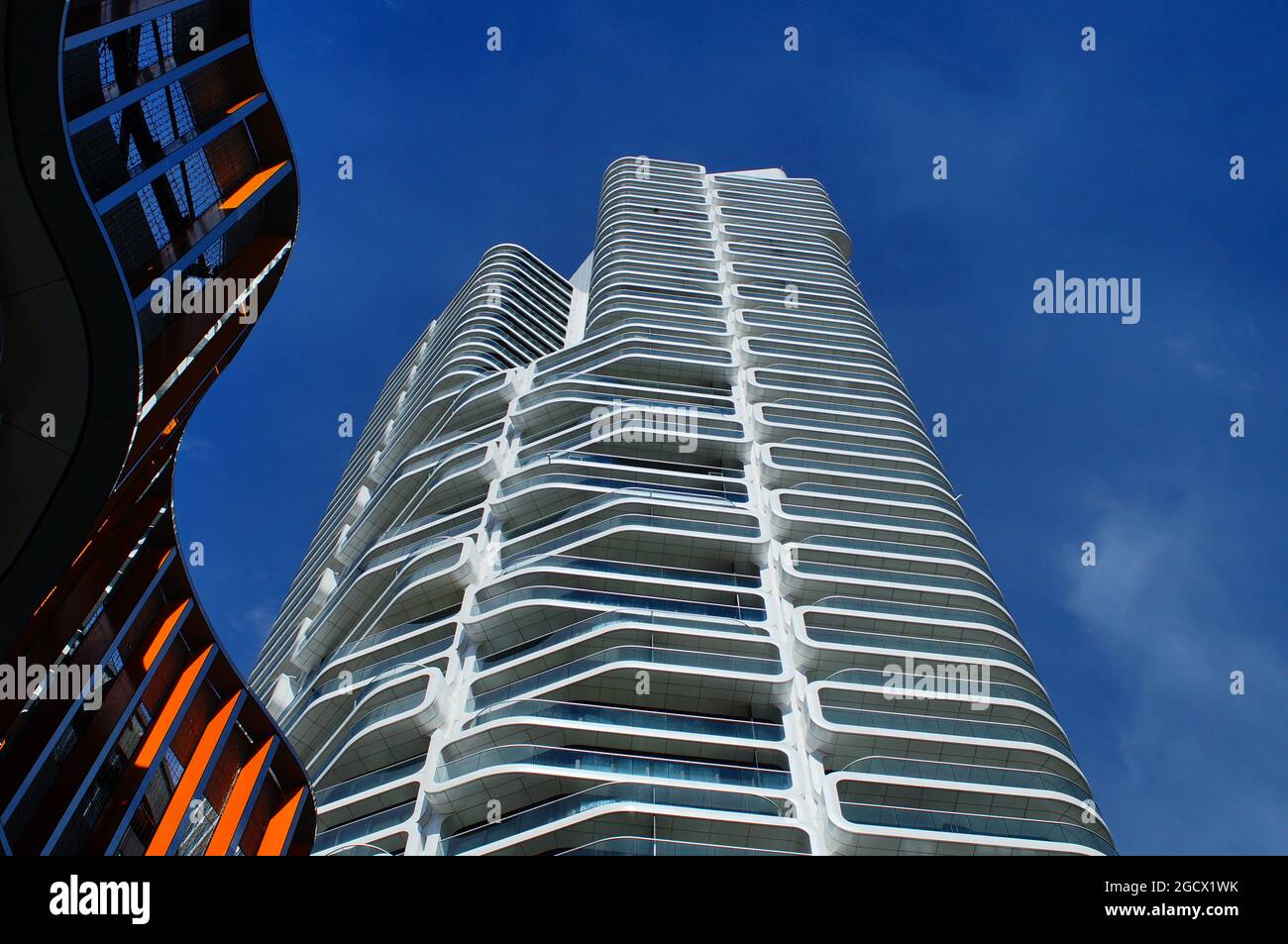 FRANKFURT, GERMANY - Aug 08, 2021: The "Grand Tower", completed in 2020 ...