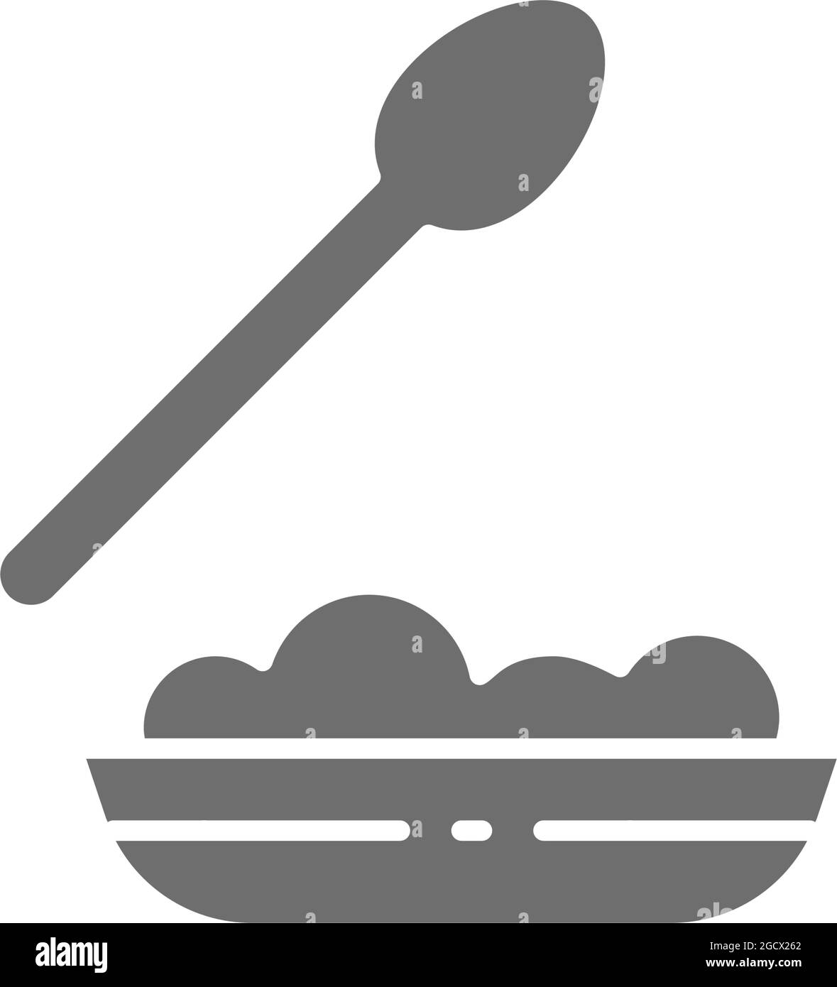 Plate with hiking food, camp food grey icon Stock Vector Image & Art ...