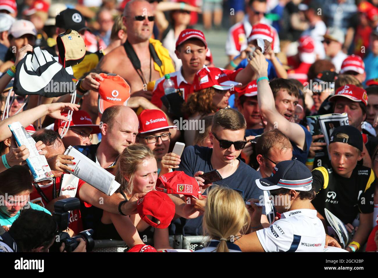 Felipe Massa (BRA) Williams signs autographs for the fans. German Grand ...