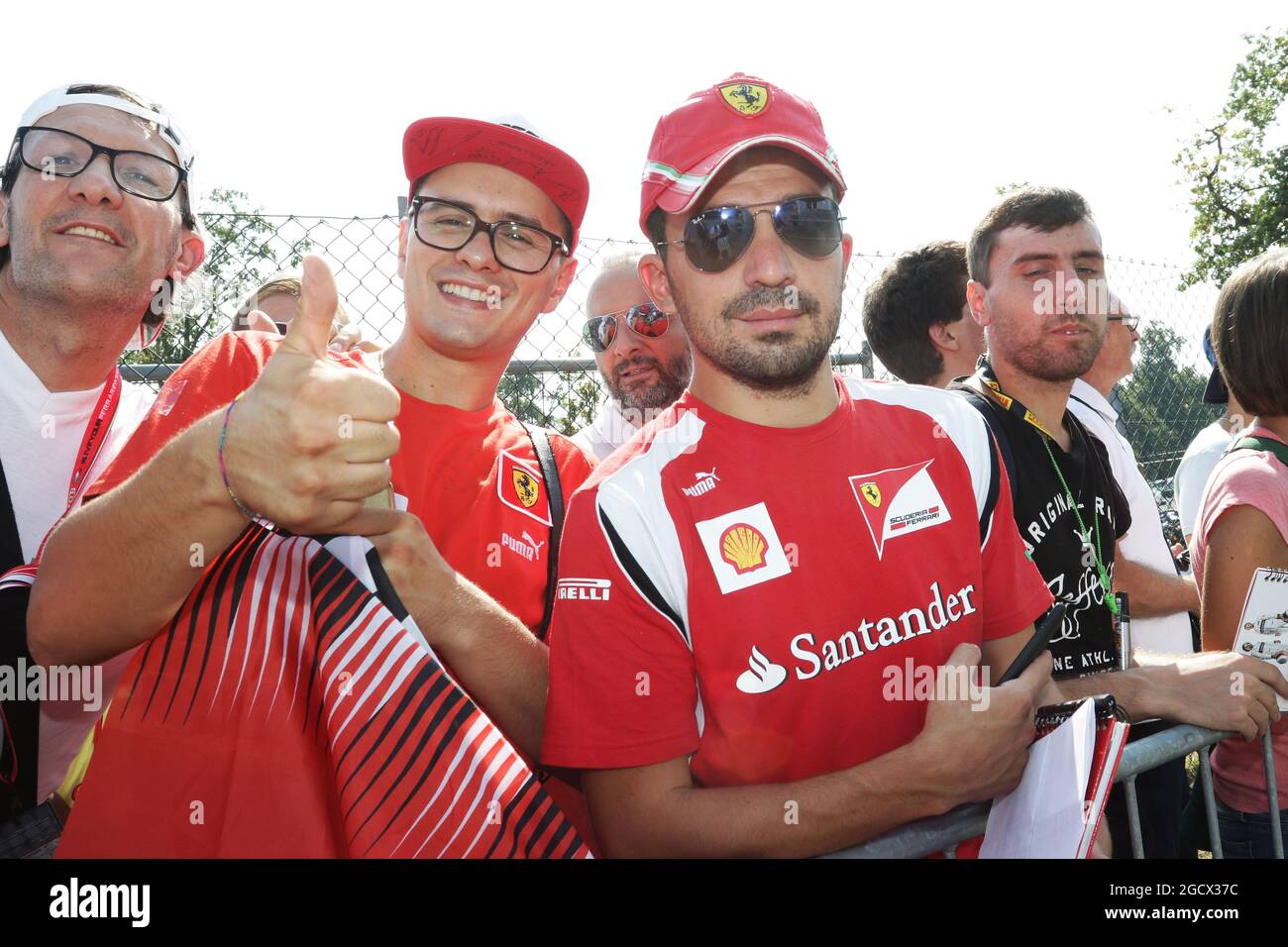 Ferrari fans. Italian Grand Prix, Thursday 1st September 2016. Monza ...