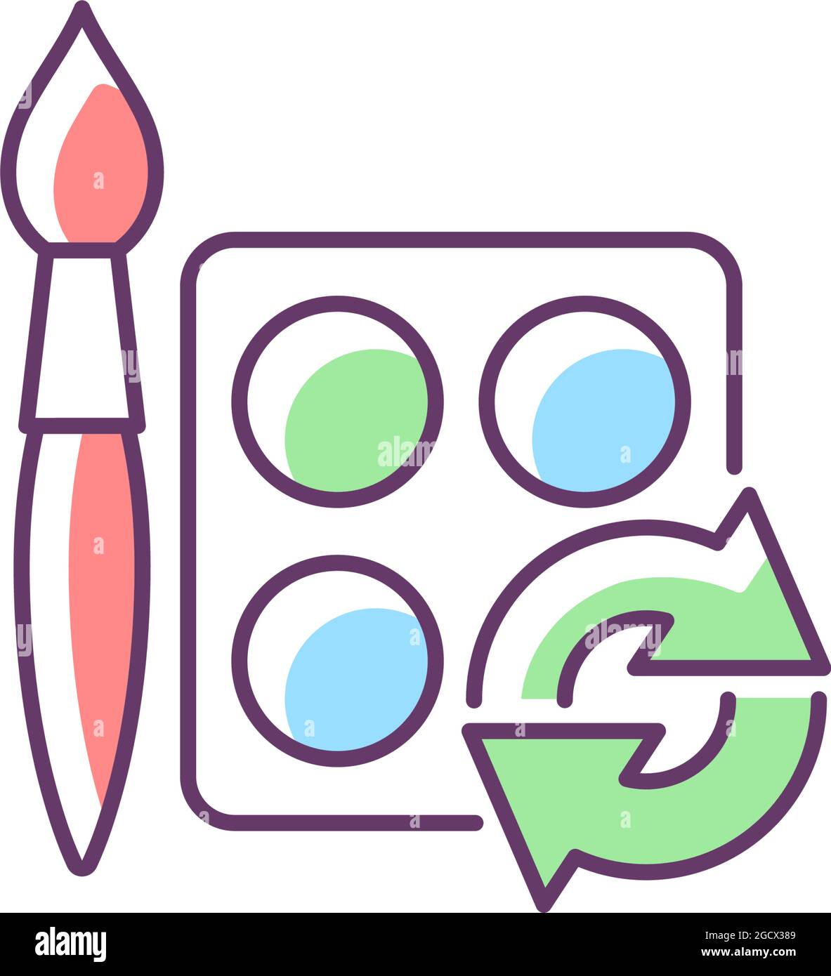 Paint refill RGB color icon Stock Vector Image & Art - Alamy