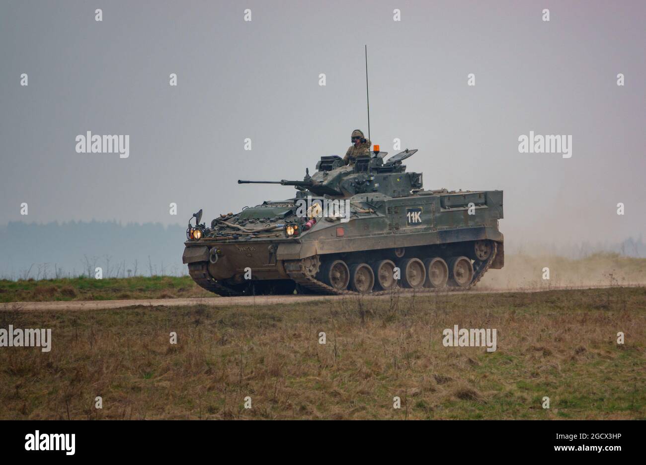 British army Warrior FV510 light infantry fighting vehicle tank in ...