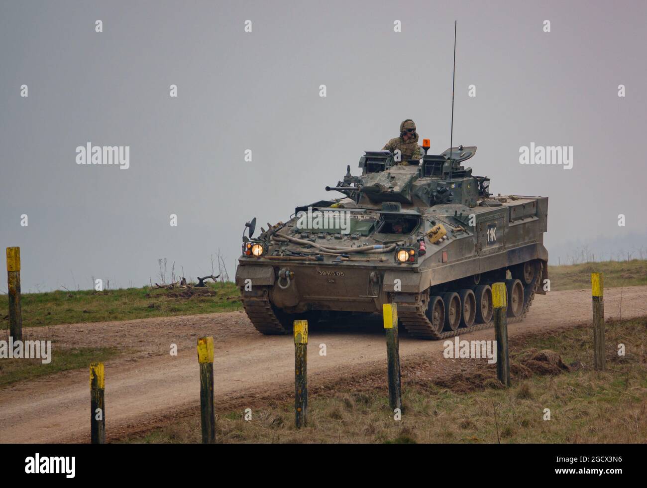 British army Warrior FV510 light infantry fighting vehicle tank in ...