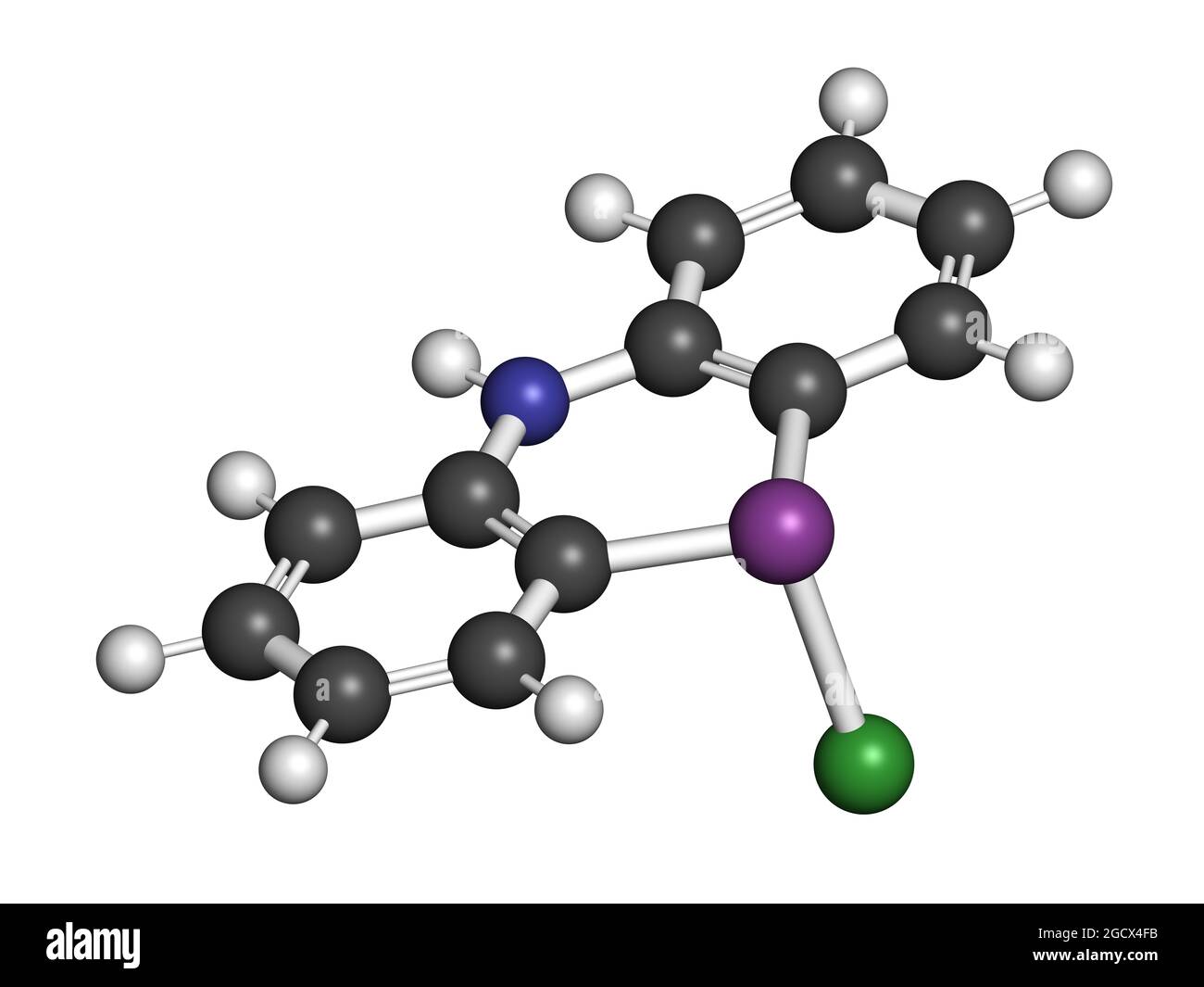 Adamsite or DM riot control agent. 3D rendering Stock Photo - Alamy