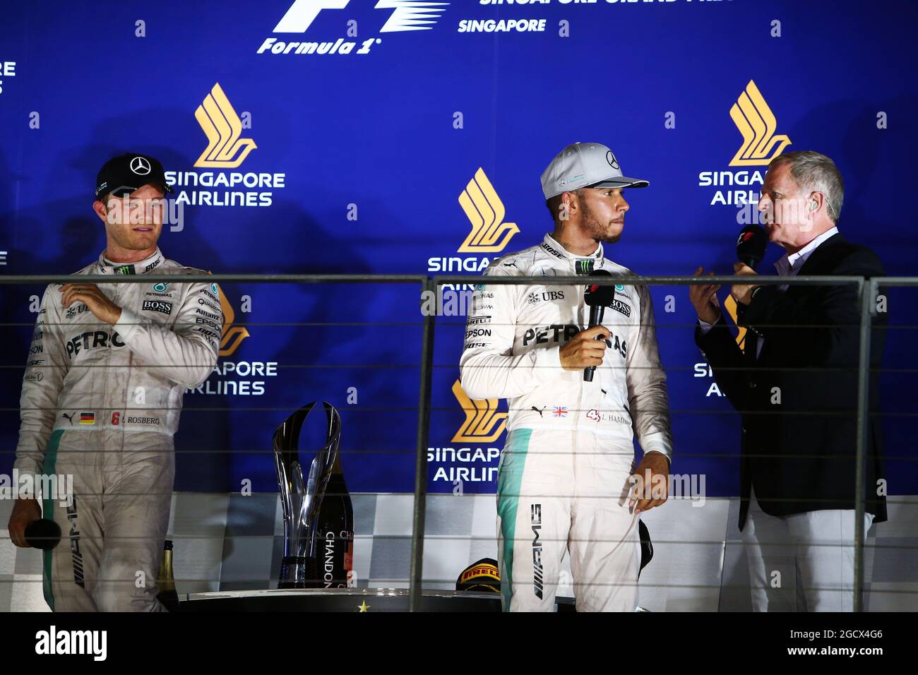 Sky sports commentator on podium hi-res stock photography and images ...