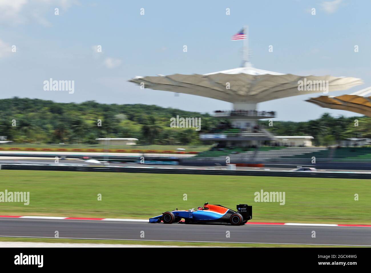 Esteban Ocon (FRA) Manor Racing MRT05. Malaysian Grand Prix, Friday ...