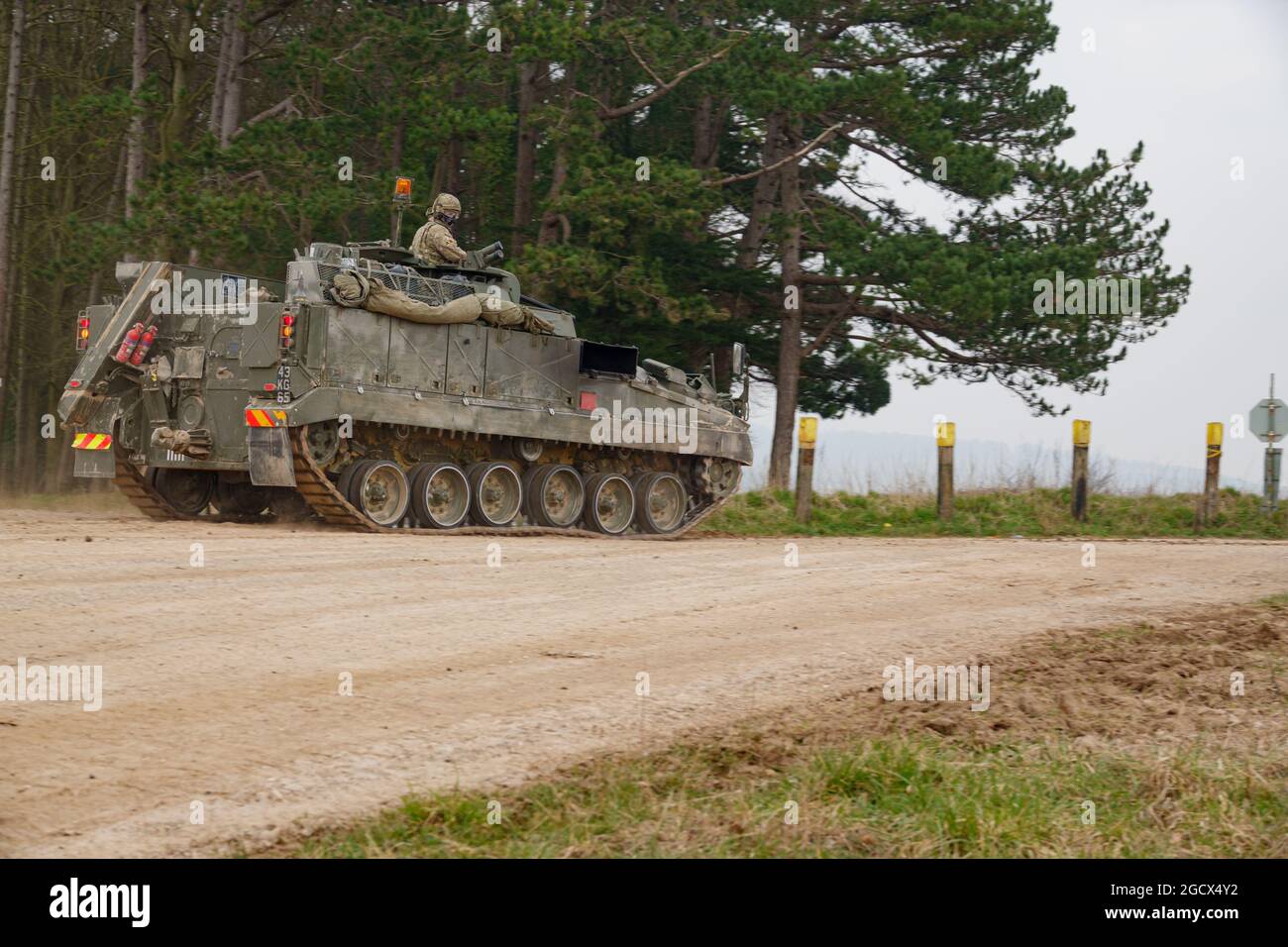 British army FV512 Warrior Mechanized Combat Repair Vehicle (MCRV) on ...
