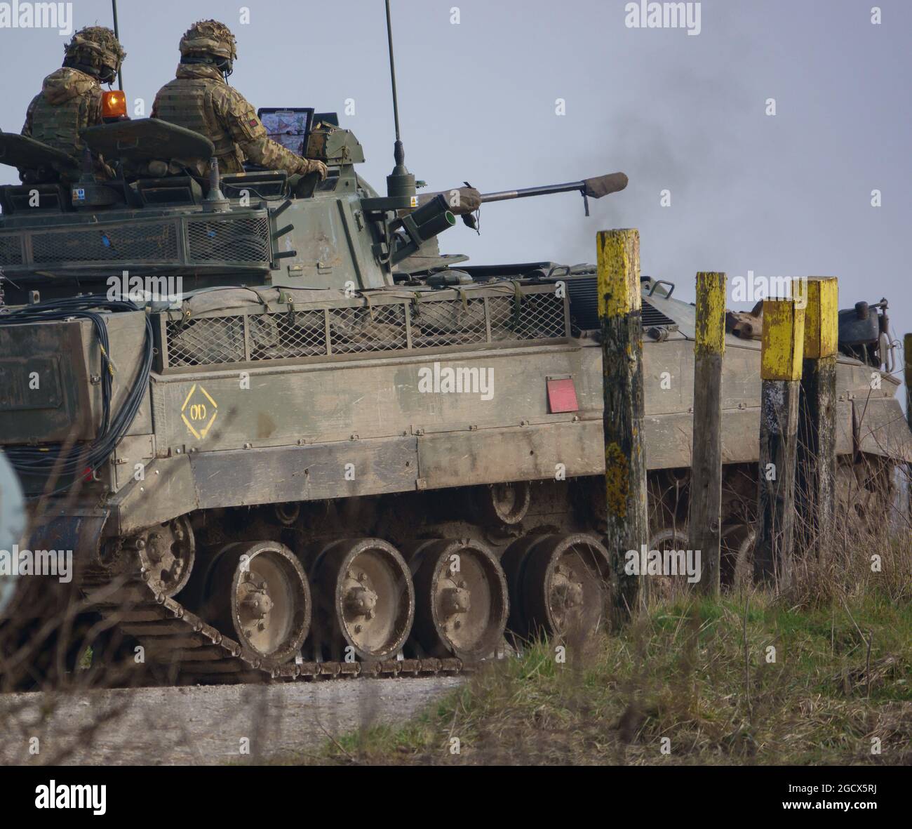 british army FV107 Scimitar armoured tracked military reconnaissance ...