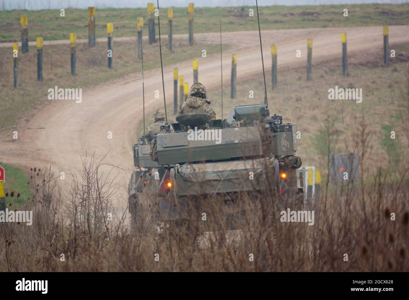 british army FV107 Scimitar armoured tracked military reconnaissance ...