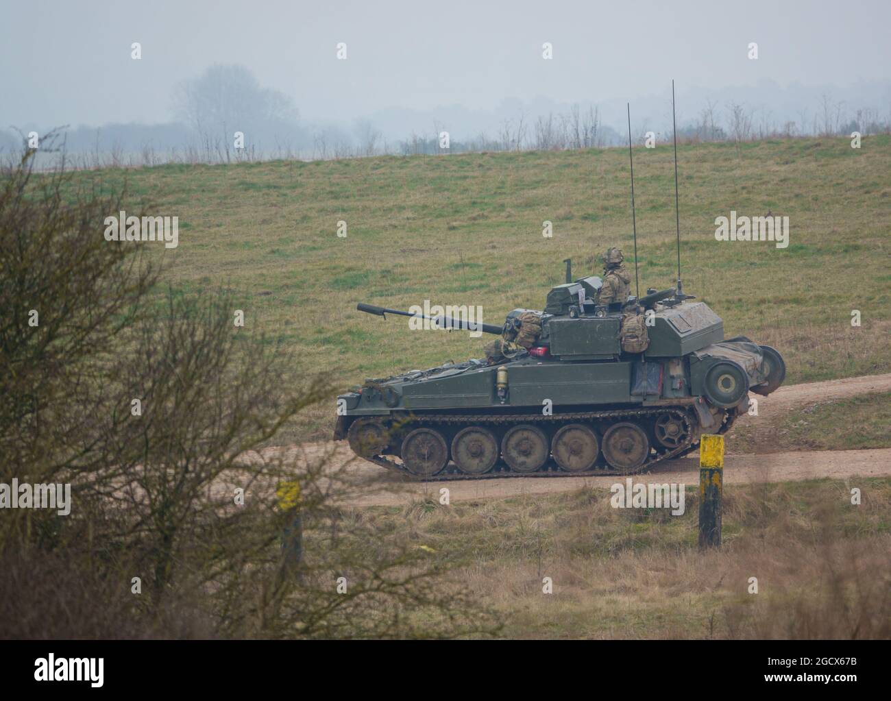 british army FV107 Scimitar armoured tracked military reconnaissance ...