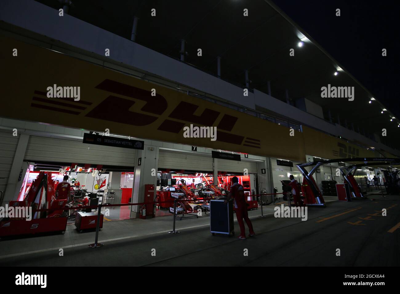 Ferrari pit garages hi-res stock photography and images - Alamy