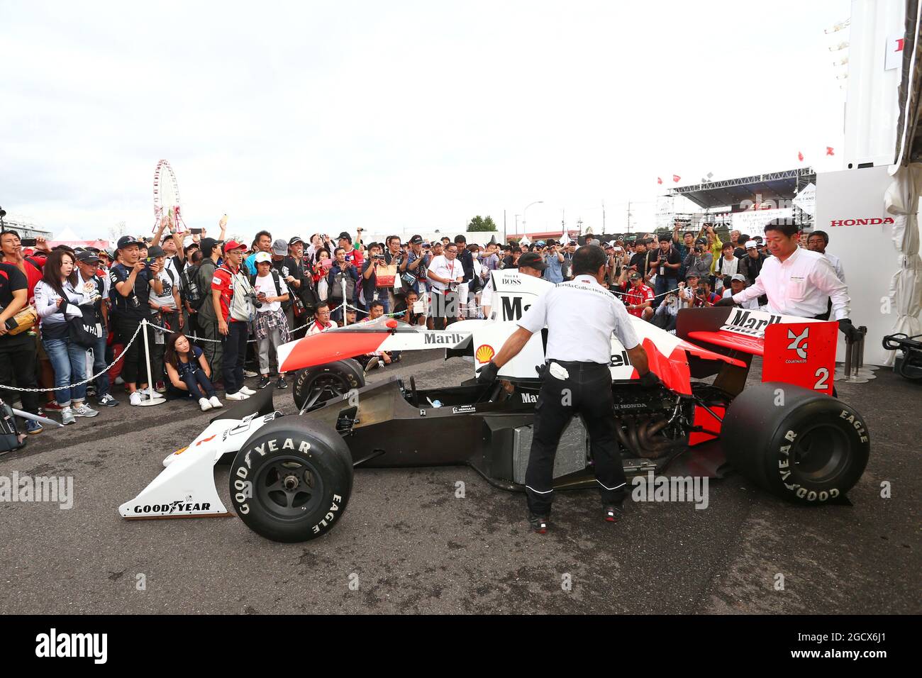 A McLaren Honda car on display. Japanese Grand Prix, Sunday 9th October ...