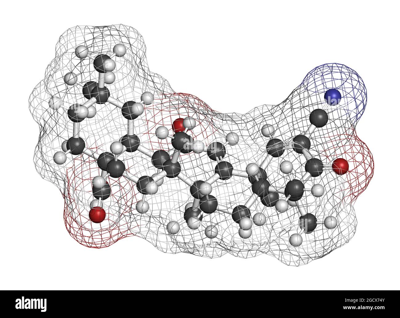 Bardoxolone drug molecule. 3D rendering Stock Photo - Alamy