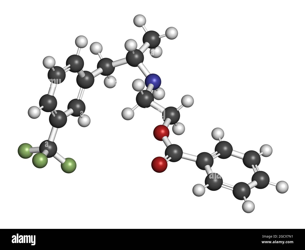 Benfluorex drug molecule (withdrawn). 3D rendering Stock Photo - Alamy