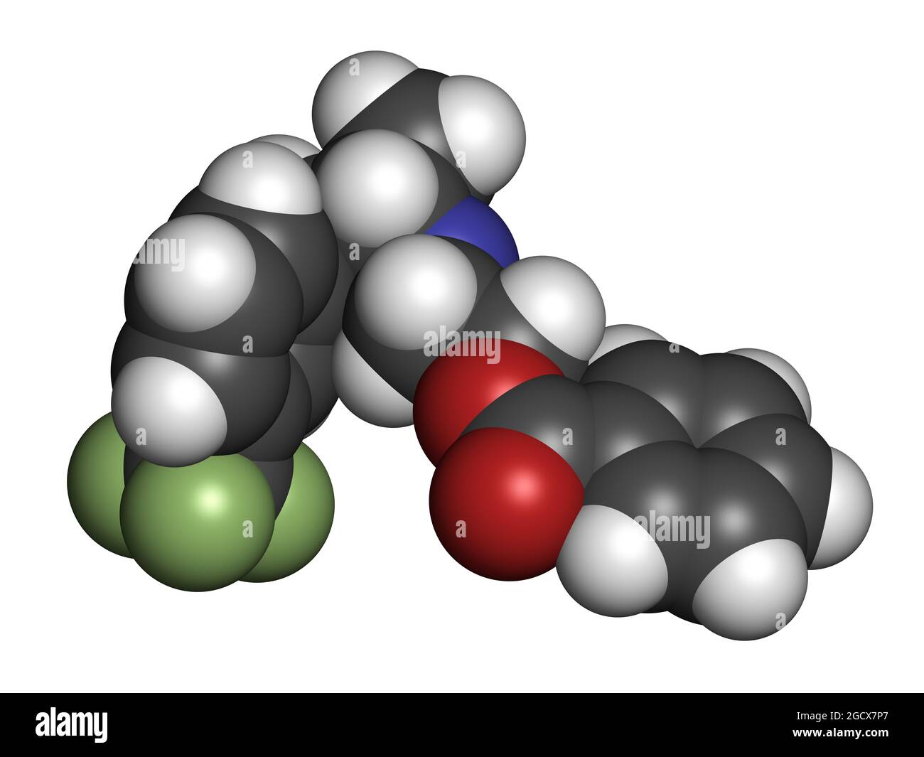 Benfluorex drug molecule (withdrawn). 3D rendering Stock Photo - Alamy