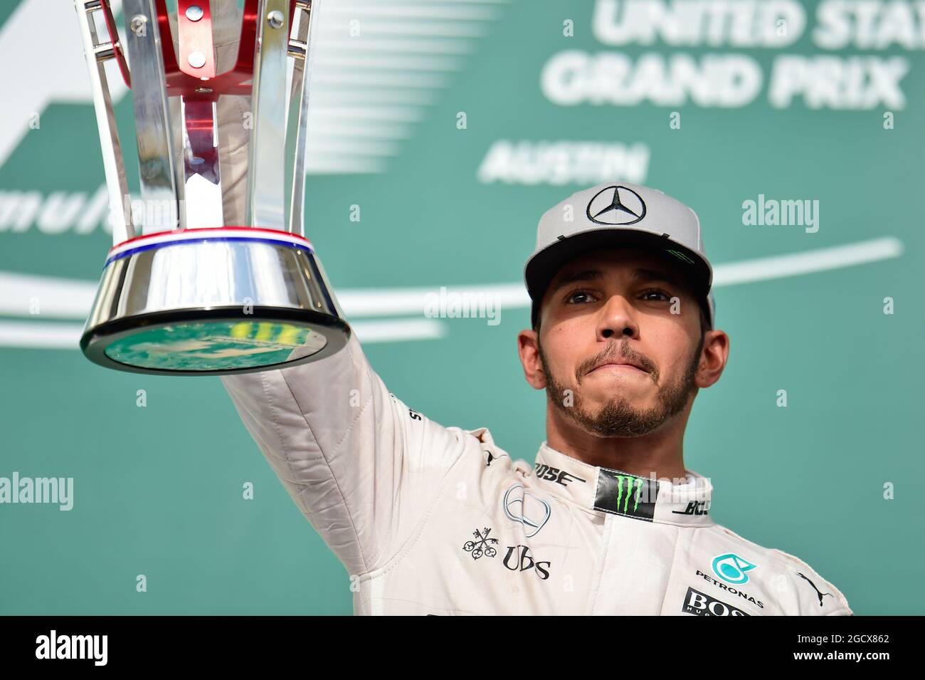 Race winner Lewis Hamilton (GBR) Mercedes AMG F1 celebrates on the ...