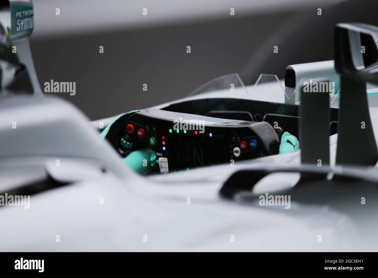 Mercedes f1 steering wheel hi-res stock photography and images - Alamy