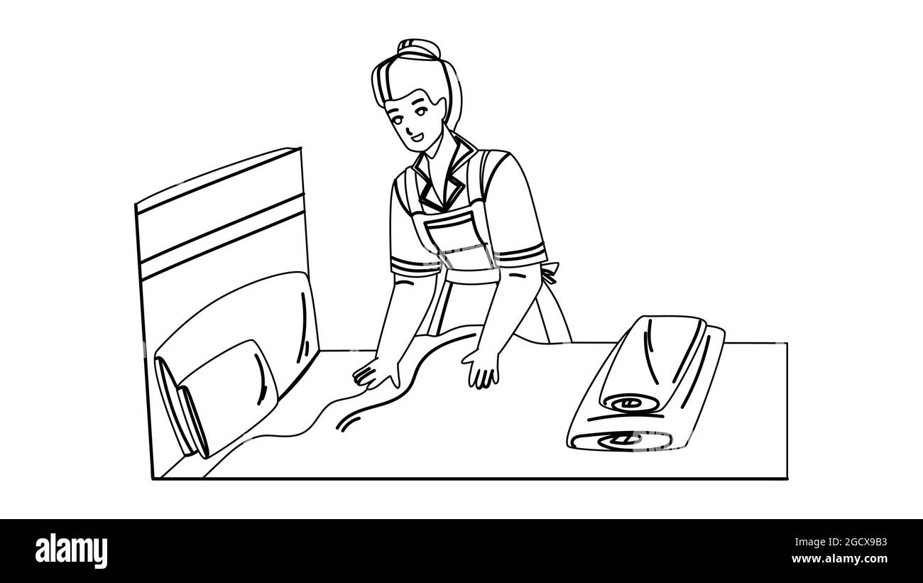 Housekeeper in hotel Cut Out Stock Images & Pictures - Alamy