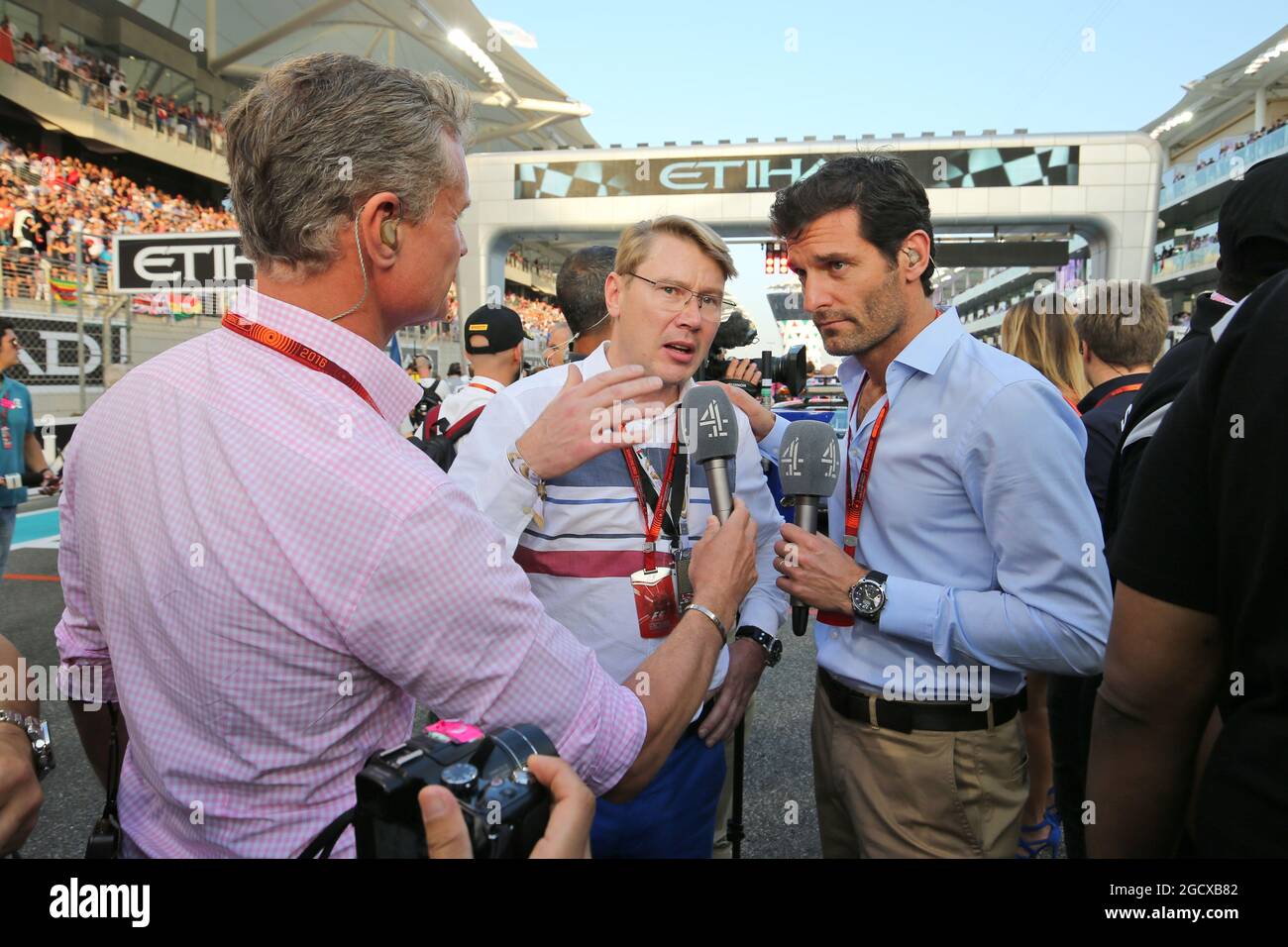 Channel 4 f1 commentator mika hakkinen hi-res stock photography and ...