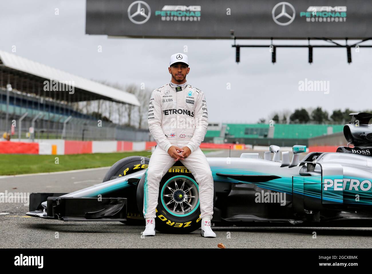 Lewis Hamilton (GBR) Mercedes AMG F1 W08. Mercedes AMG F1 W08 Launch ...