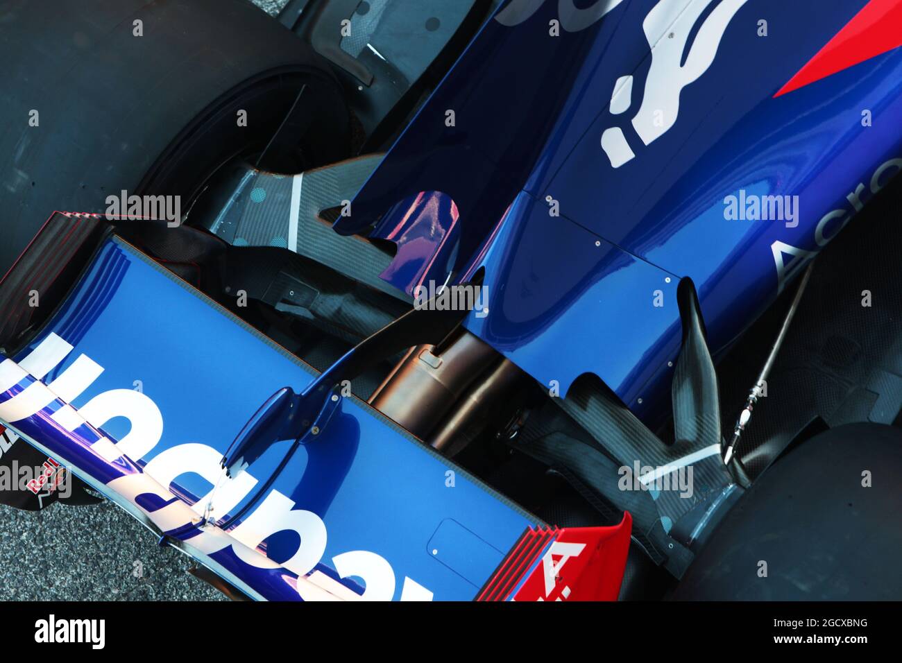 Scuderia toro rosso str12 rear suspension rear wing hi-res stock ...