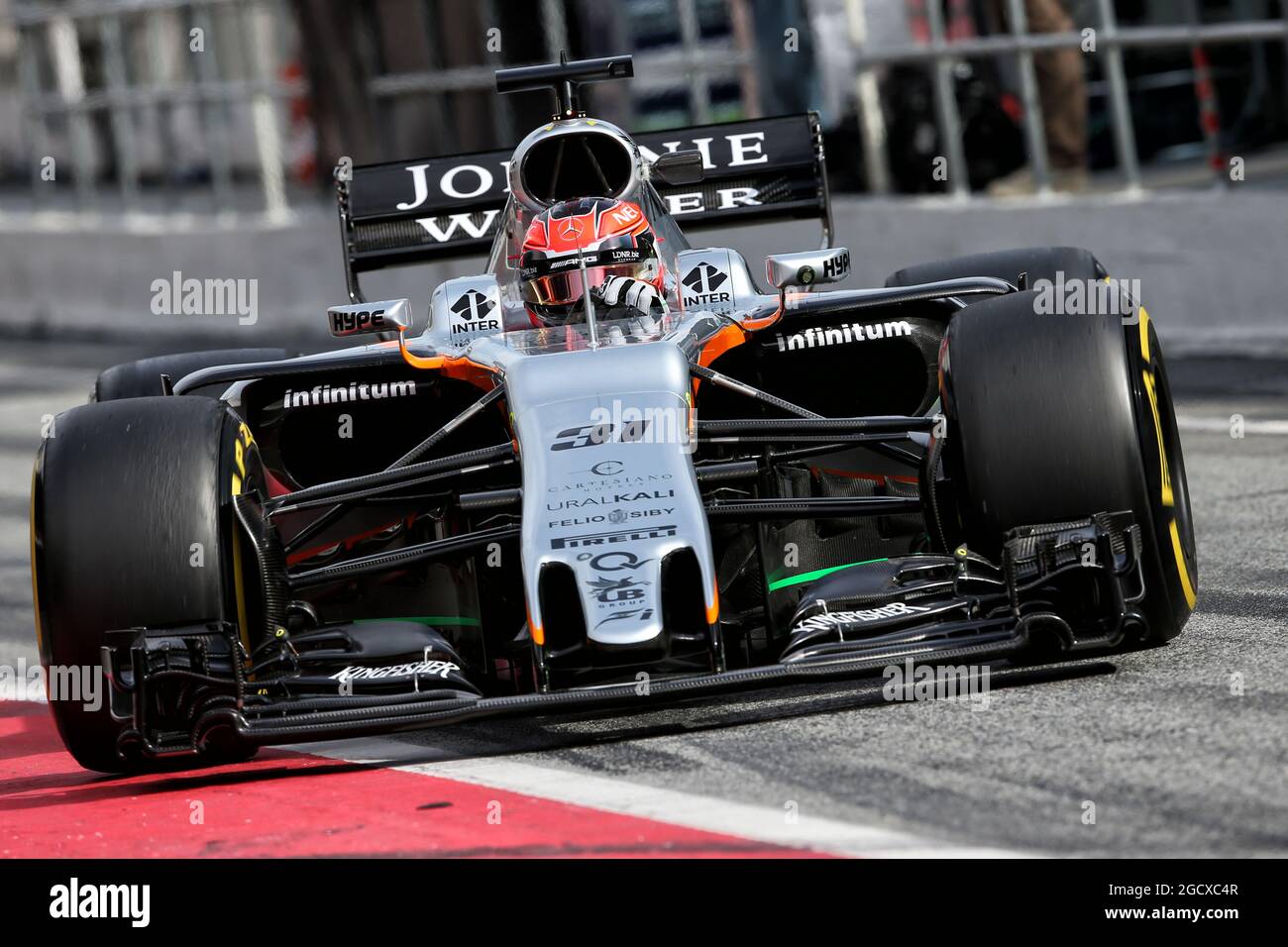 Esteban Ocon (FRA) Sahara Force India F1 VJM10. Formula One Testing ...