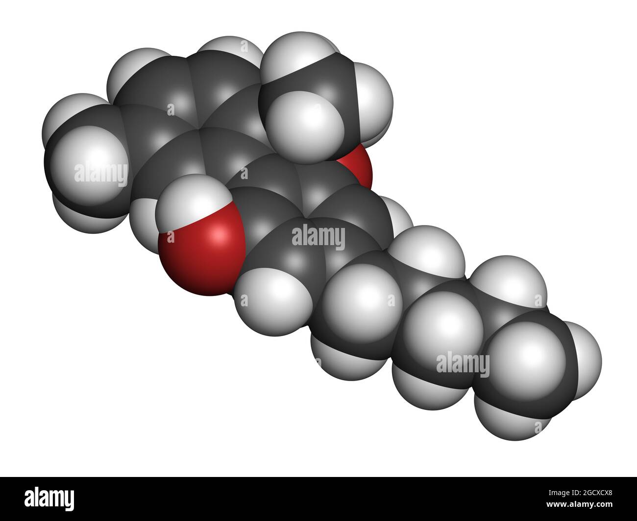 Cannabinol or CBN cannabinoid molecule. 3D rendering Stock Photo - Alamy