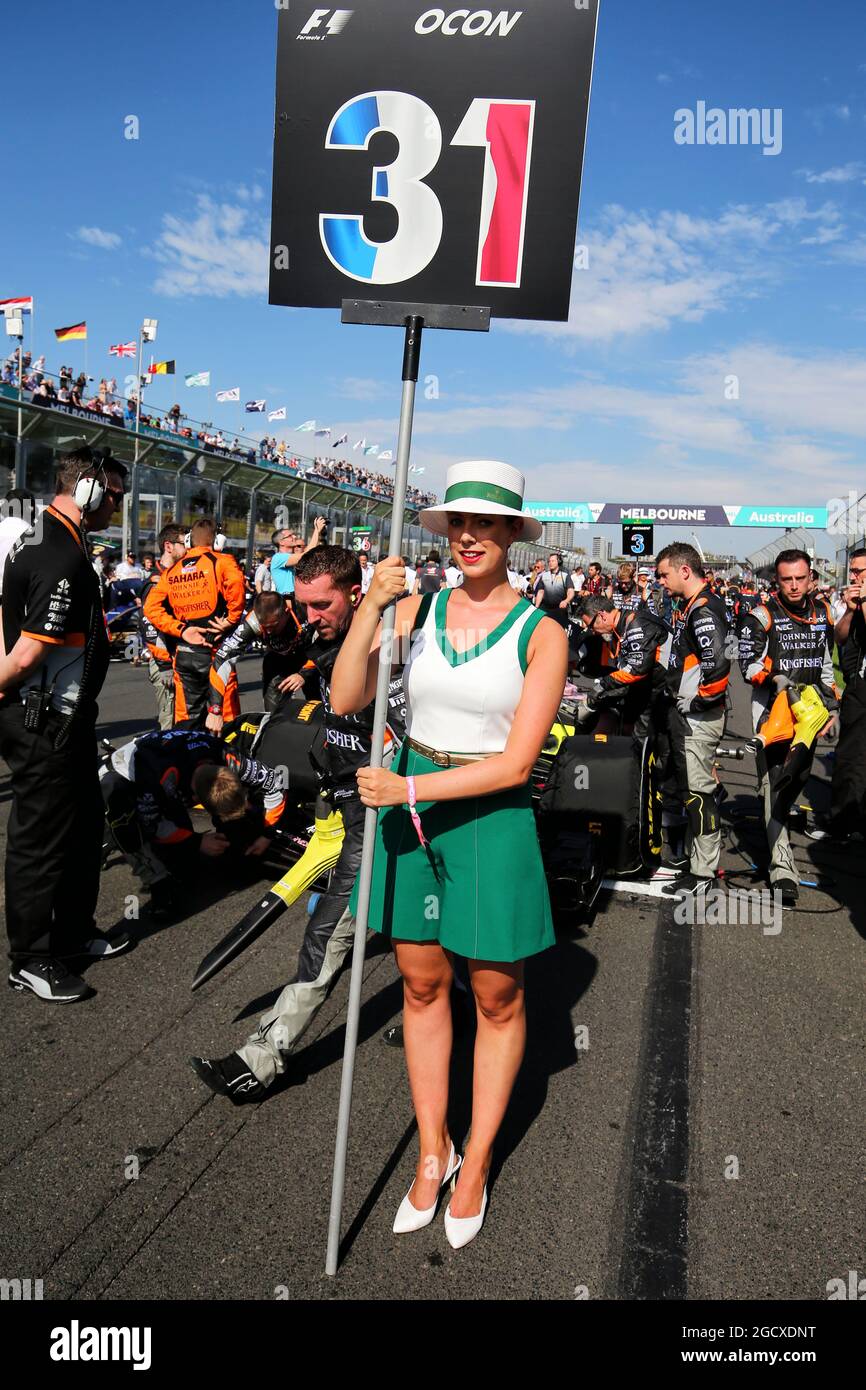 Grid girl for esteban ocon hi-res stock photography and images - Alamy