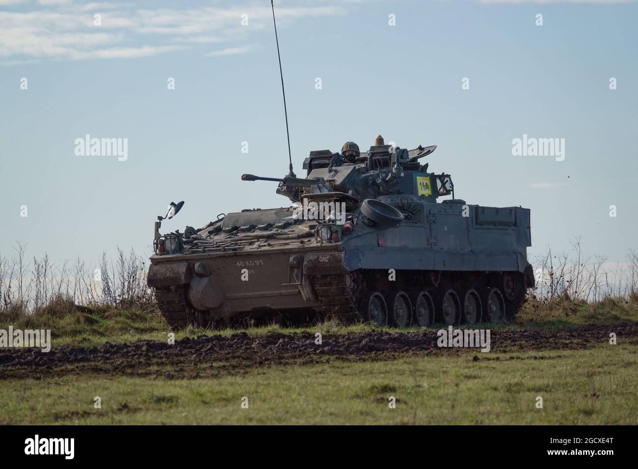 British army Warrior FV510 light infantry fighting vehicle tank in ...