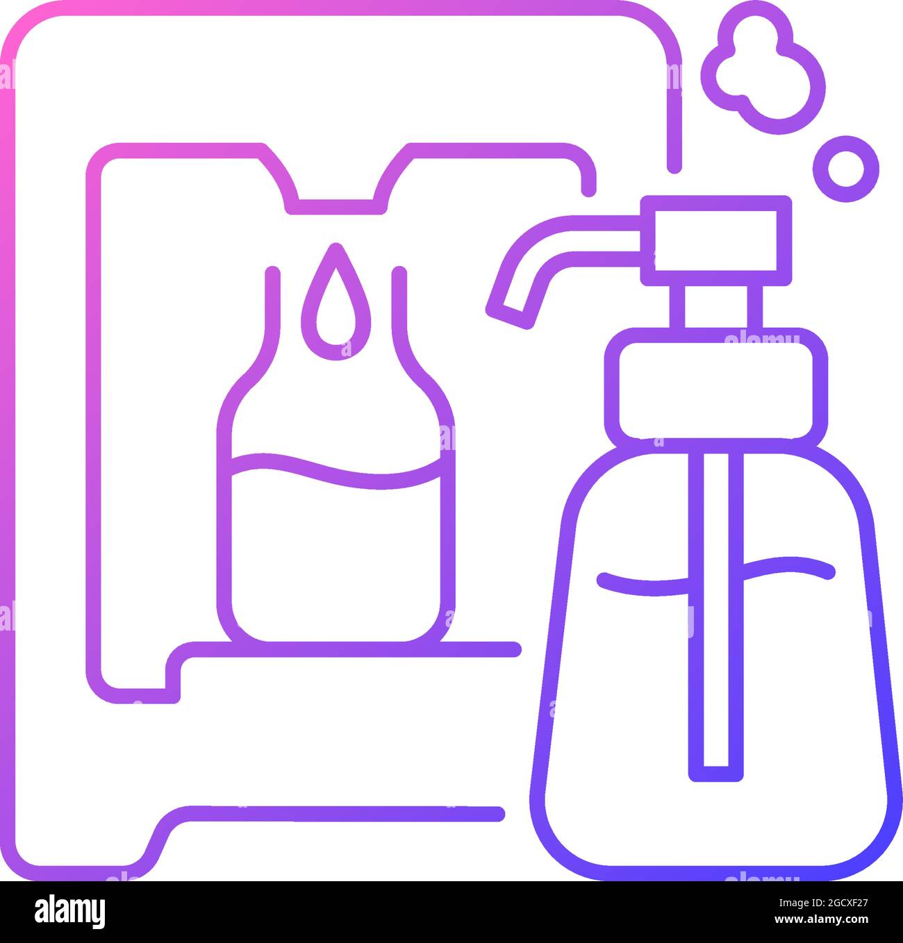 Soapstand gradient linear vector icon Stock Vector Image & Art - Alamy