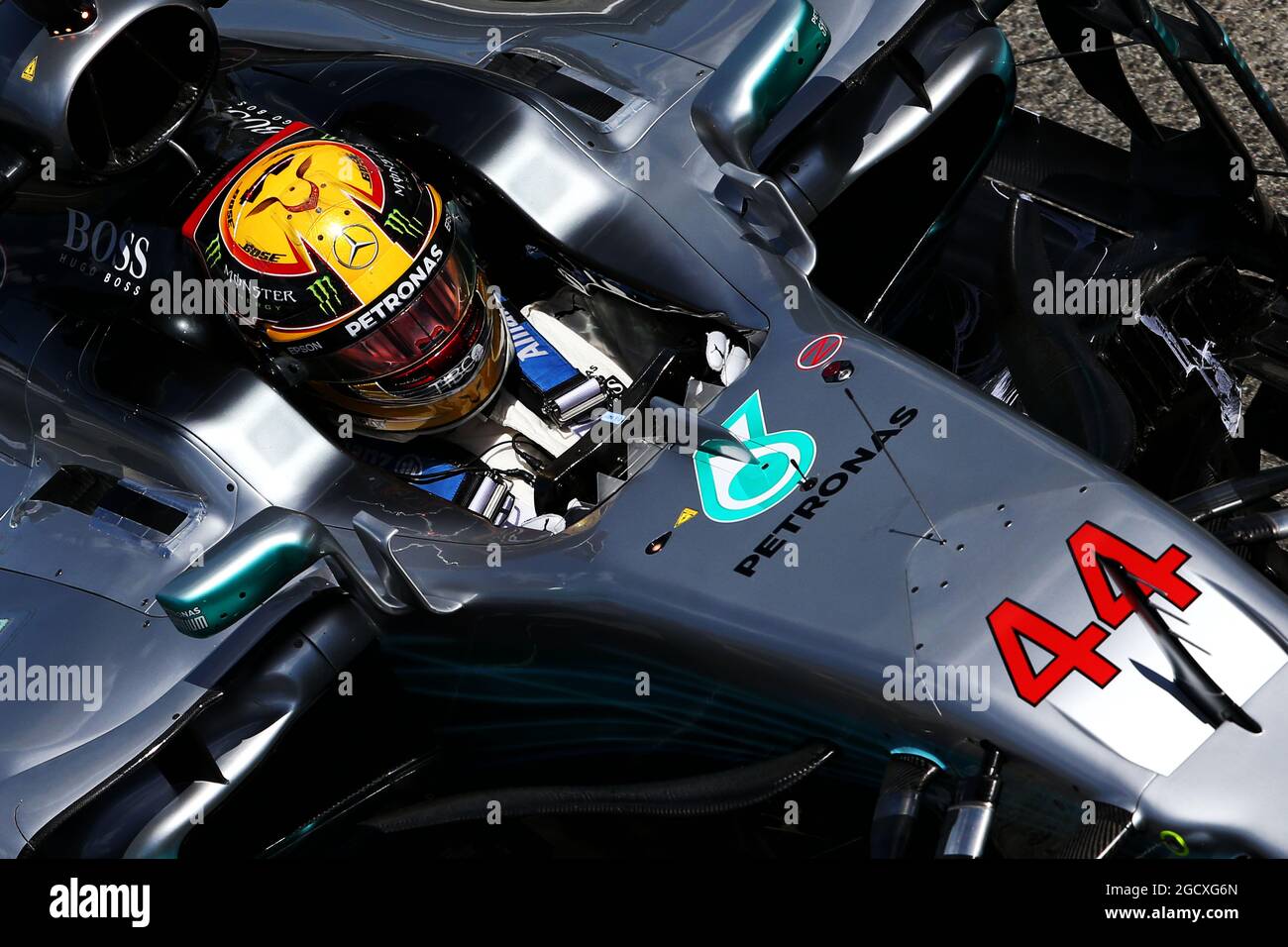 Lewis Hamilton (GBR) Mercedes AMG F1 W08. Spanish Grand Prix, Friday ...