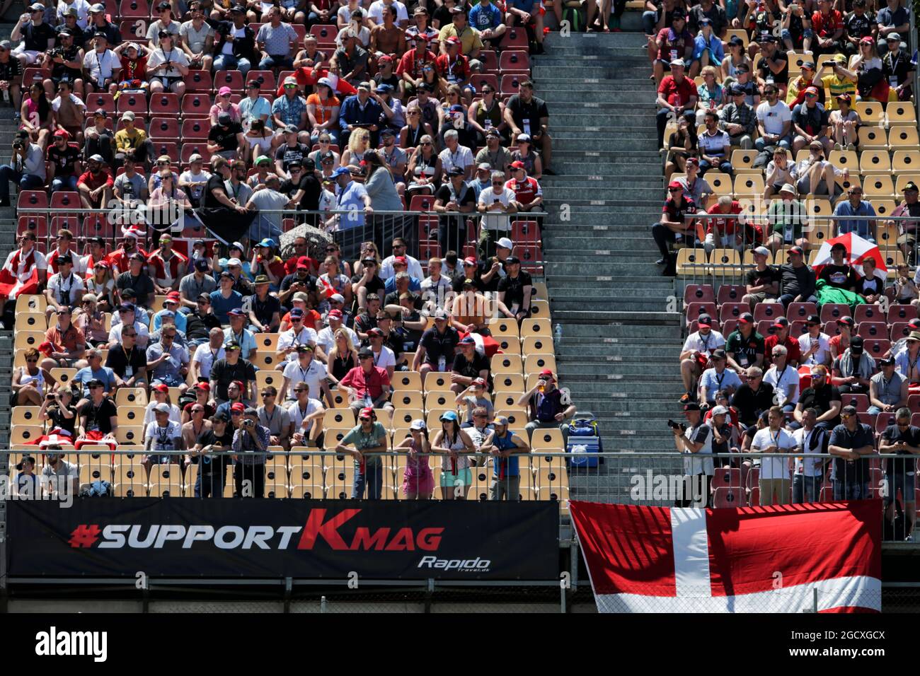 Haas f1 team fans in grandstand hi-res stock photography and images - Alamy