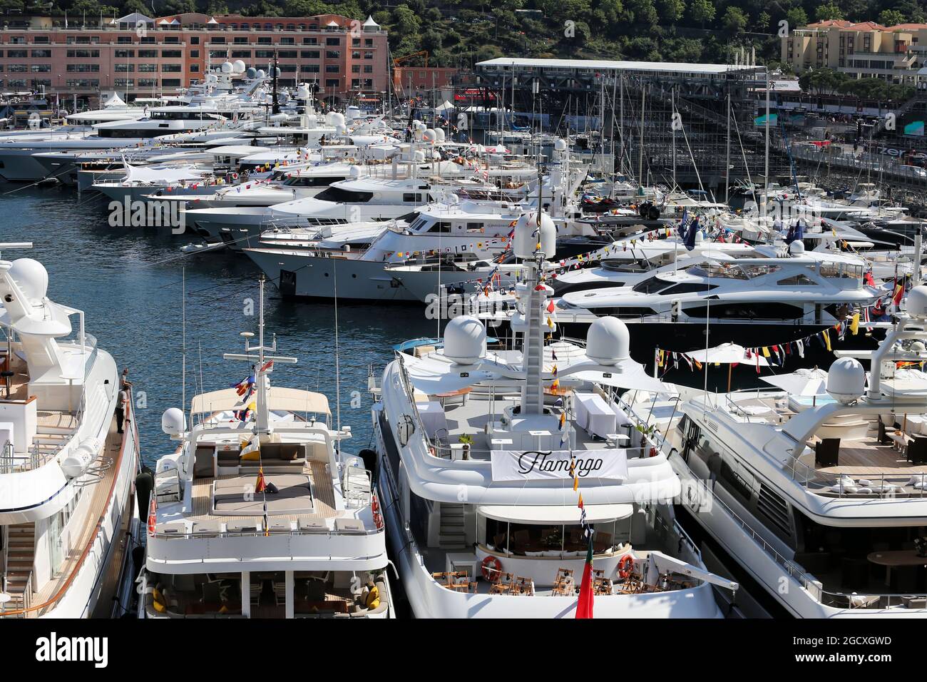 Boats in the scenic Monaco Harbour. Monaco Grand Prix, Wednesday 24th ...